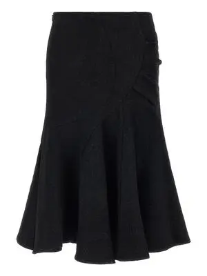 Dries Van Noten Sibel Midi Skirt - Black