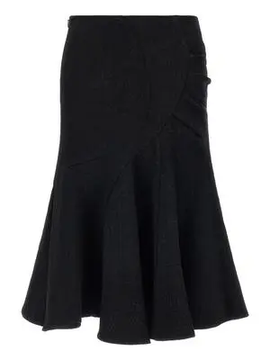 Dries Van Noten Sibel Midi Skirt - Black