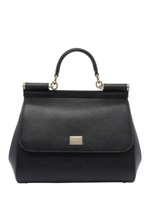 Dolce & Gabbana Large Sicily Handbag - Black