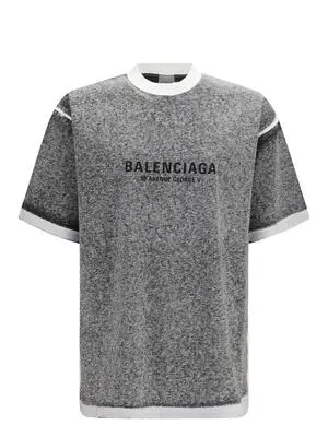 Balenciaga Oversized Mélange T-shirt - Gray