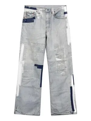 Acne Studios Trompe-l'oeil Tape Jeans - Blue
