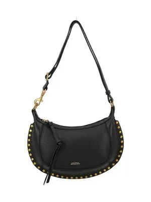 Isabel Marant Étoile Studded Leather Shoulder Bag - Black