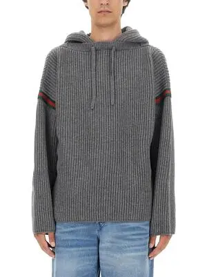 Gucci Cashmere And Wool Sweater - Gray