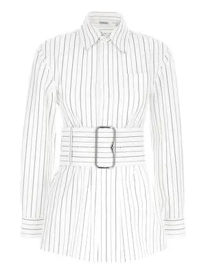 Burberry Striped Shirt - White