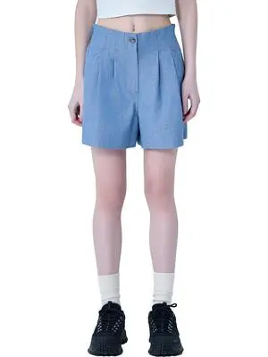 Moncler Pleated Shorts - Blue
