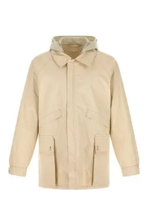 LEMAIRE Waterproof Technical Linen Jacket - Cream