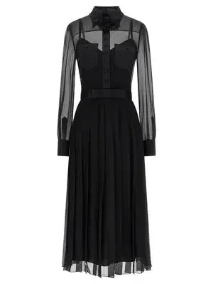 Dolce & Gabbana Chiffon Dress - Black