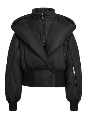 Attico Quilted Cotton-blend Puffer Jacket - Black