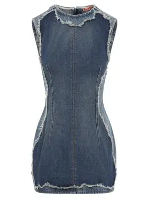 Acne Studios Cotton Mini Dress - Blue