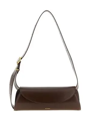 JIL SANDER Cannolo' Small Shoulder Bag - Brown