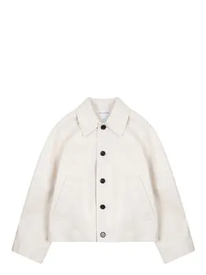 Bottega Veneta Leather Jacket - White