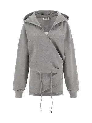 Attico Hooded Dress - Gray