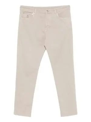 Brunello Cucinelli Neutrals Denim Regular & Straight-leg Jeans - Cream