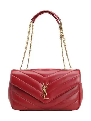 Saint Laurent Medium Loulou Bag - Red