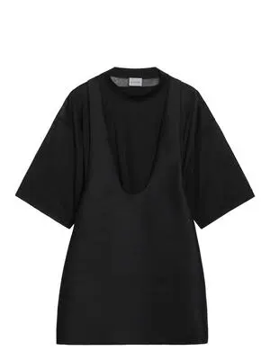 Balenciaga Wool And Silk Mini Dress - Black