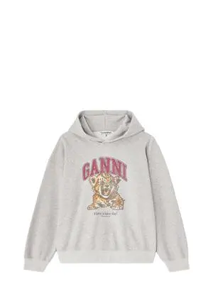 GANNI Sweatshirt With Logo - Gray