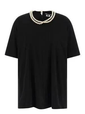 Junya Watanabe Pearl Necklace T-shirt - Black