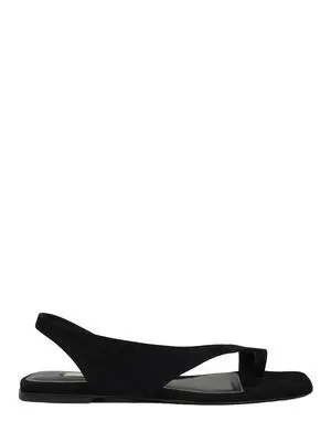 TOTEME Suede Sandal - Black