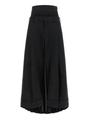 Junya Watanabe Pleated Pants - Black