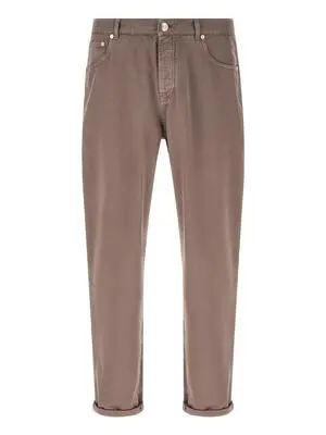 Brunello Cucinelli Five-pocket Pants - Brown