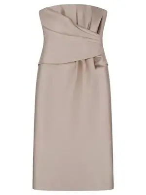 Alberta Ferretti Midi Dress - Cream