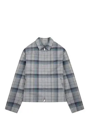 Dior Dior Men Zippered Check Shirt Multicolor