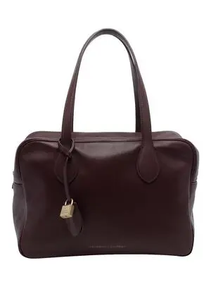 Brunello Cucinelli Logo Handbag - Brown