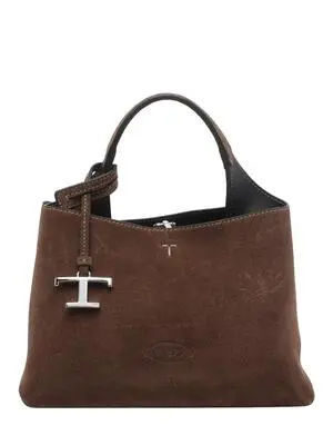 TOD'S TOD'S T Timeless Leather Handbag Brown