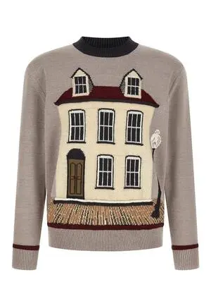 Junya Watanabe Jacquard Sweater - Gray