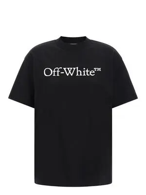 Off-White Big Logo Bookish' T-shirt - Black