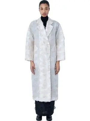 Max Mara Double-breasted Long Coat - Cream