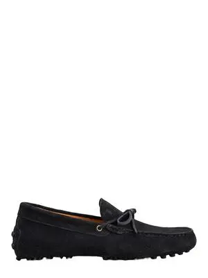 TOD'S Suede Boat Shoes - Gray