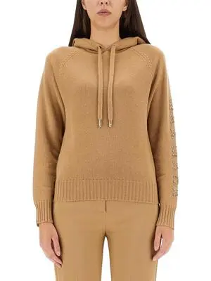 Max Mara MAX MARA Hooded Sweatshirt Cream