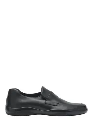 Prada Prada Leather Toblach Loafers Black