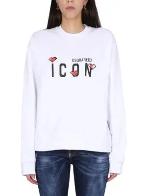 Dsquared2 Icon Game Lover Sweatshirt - White