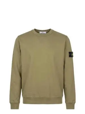 Stone Island Cotton Crew Neck Sweatshirt - Green