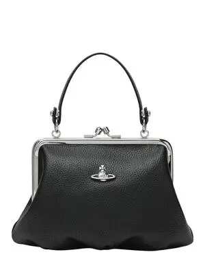 VIVIENNE WESTWOOD Granny Frame Bag In Grained Pu - Black