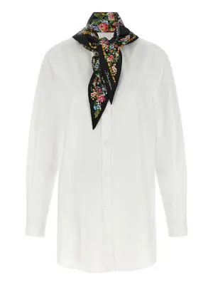 Dolce & Gabbana Shirt With Scarf - White