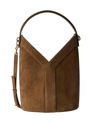 Saint Laurent Y Top-handle Bucket Bag - Brown