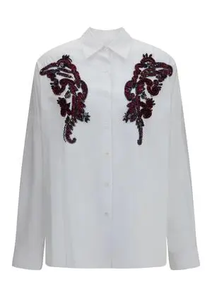 Dries Van Noten Beaded-detail Shirt - White