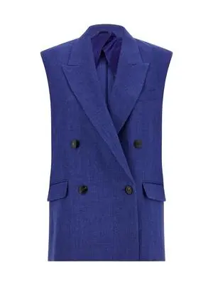 Max Mara Mstaia' Vest - Blue
