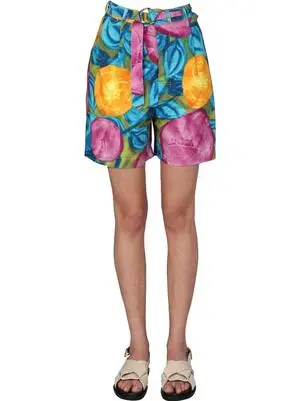 MARNI Marni Women Multicolor Print Bermuda