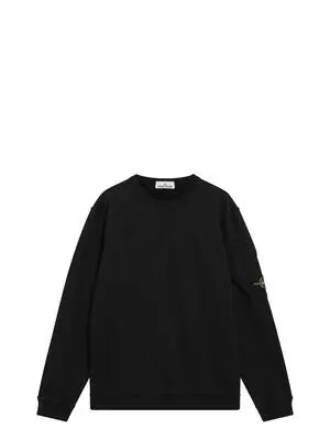 Stone Island Cotton Crewneck Sweatshirt - Black