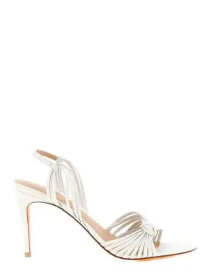 Santoni Eloise Leather Sandals - White