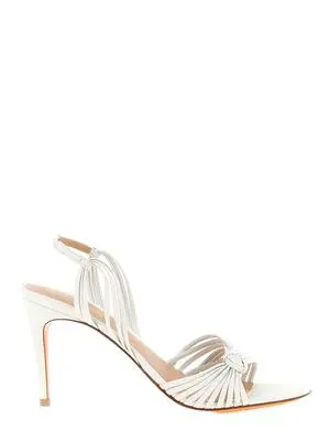 Santoni Eloise Leather Sandals - White