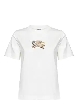 Burberry Cotton Ekd Check T-shirt - Multicolor