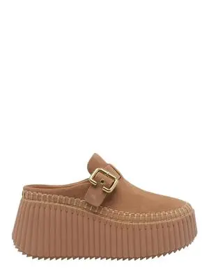 Chloé Nama Wedges - Brown