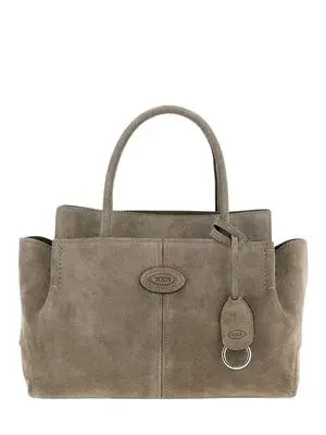 TOD'S TOD'S Suede Bucket Bags Gray