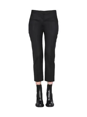 Alexander McQueen Cropped Trousers - Black