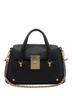 Thom Browne Small Bolton Handbag - Black